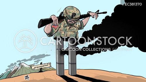 Leaving Afghanistan Cartoons and Comics - funny pictures from CartoonStock