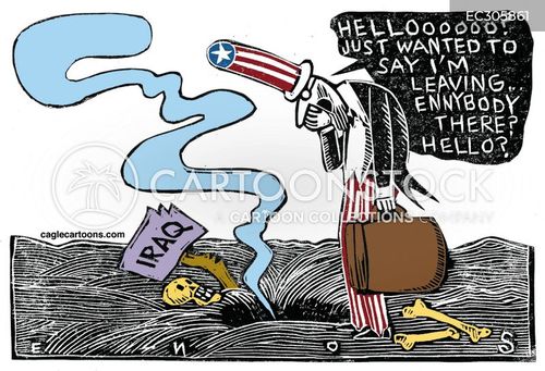 Iraq Withdrawal Cartoons and Comics - funny pictures from CartoonStock