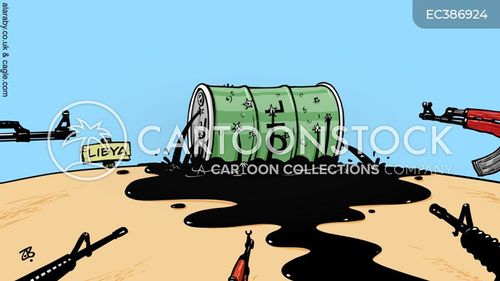 Libyan Oil Fields Cartoons and Comics - funny pictures from CartoonStock