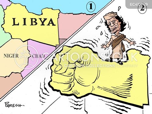 Uprising In Libya Cartoons and Comics - funny pictures from CartoonStock