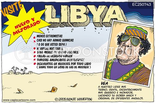 Libyan Bucket List Cartoons and Comics - funny pictures from CartoonStock