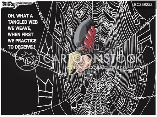 Web Entanglement Cartoons and Comics - funny pictures from CartoonStock