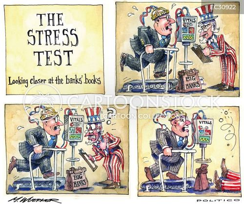 Bancos Stress Cartoons and Comics - funny pictures from CartoonStock