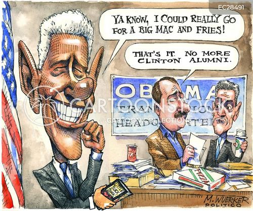 Clinton Alumni Cartoons and Comics - funny pictures from CartoonStock