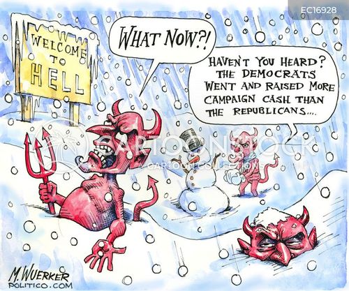 Snow Devil Cartoons and Comics - funny pictures from CartoonStock