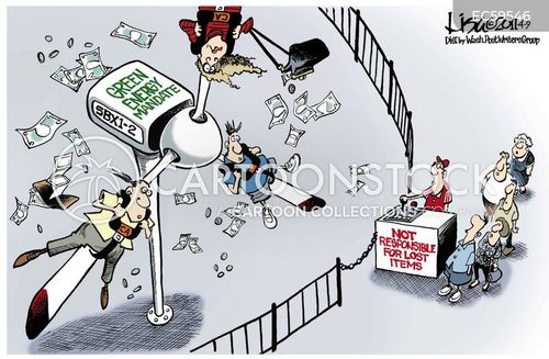 Energy Mandate Cartoons and Comics - funny pictures from CartoonStock