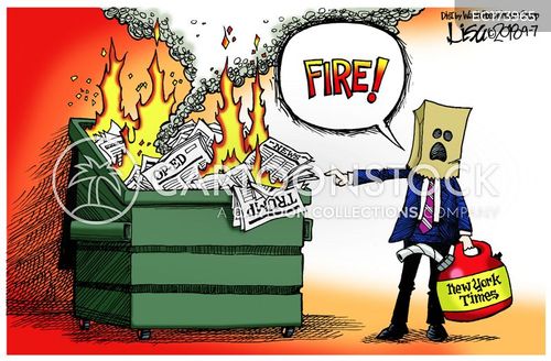 Dumpster Fire Cartoons and Comics - funny pictures from CartoonStock