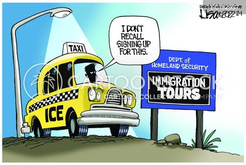 Immigration Security Cartoons and Comics - funny pictures from CartoonStock