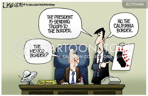 Border Defense Cartoons and Comics - funny pictures from CartoonStock