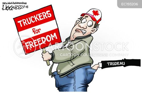 Freedom Convoy Cartoons and Comics - funny pictures from CartoonStock