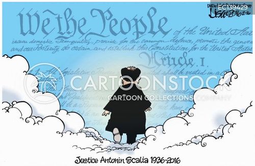 Scalia In Afterlife Cartoons and Comics - funny pictures from CartoonStock