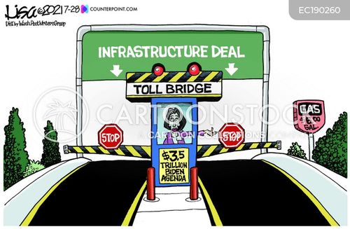 Toll Bridges Cartoons and Comics - funny pictures from CartoonStock