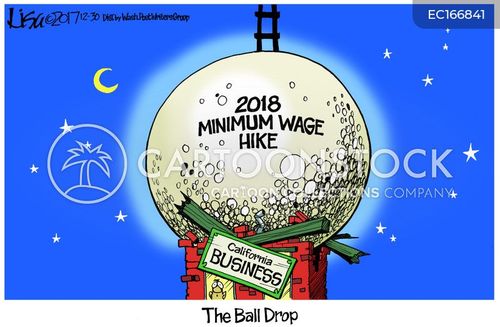Minimum Wage Hike Cartoons and Comics - funny pictures from CartoonStock