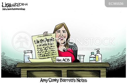 Justice Amy Coney Barrett Cartoons and Comics - funny pictures from ...
