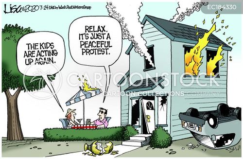 Peace Enforcement Cartoons and Comics - funny pictures from CartoonStock