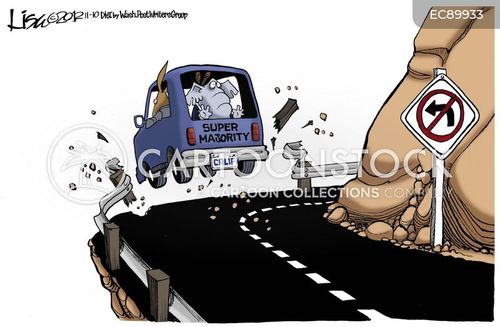 Driving Off A Cliff Cartoons and Comics - funny pictures from CartoonStock