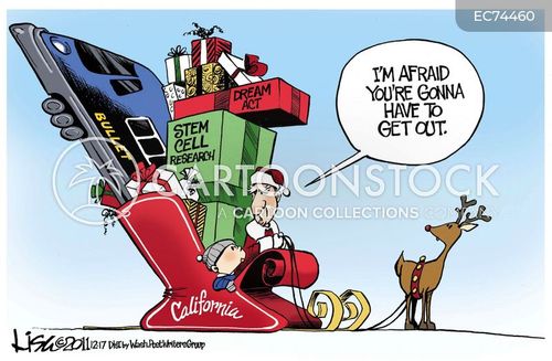 Overloaded Sleigh Cartoons and Comics - funny pictures from CartoonStock