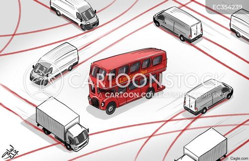 Bustling City Cartoons and Comics - funny pictures from CartoonStock