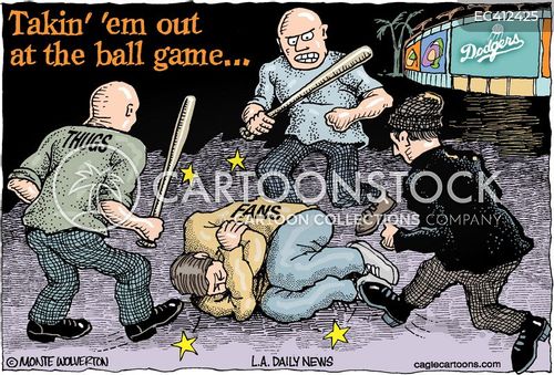 Stadium Security Cartoons and Comics - funny pictures from CartoonStock