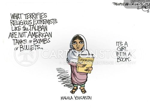 Malala Yousafzai Cartoons and Comics - funny pictures from CartoonStock
