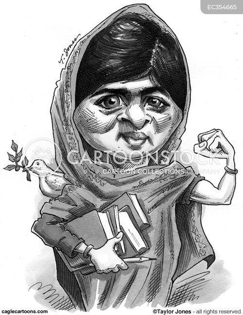 Malala Yousafzai Cartoons and Comics - funny pictures from CartoonStock