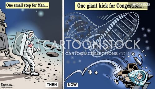 Space Congestion Cartoons and Comics - funny pictures from CartoonStock
