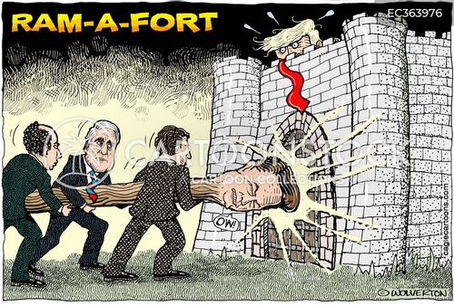 Fortress Key Cartoons and Comics - funny pictures from CartoonStock