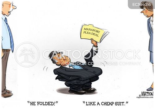 Manafort Folds Cartoons and Comics - funny pictures from CartoonStock