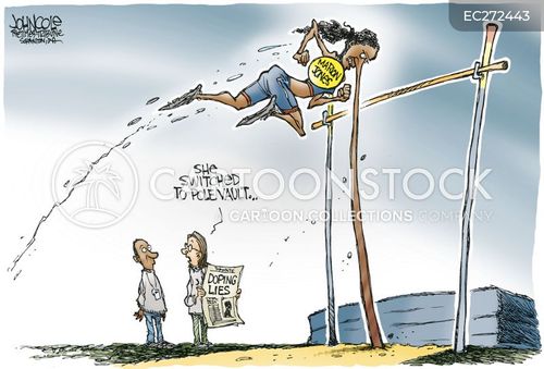Marion Jones Cartoons and Comics - funny pictures from CartoonStock