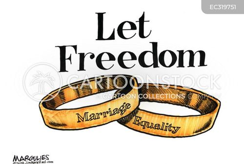Marriage Freedom Cartoons and Comics - funny pictures from CartoonStock