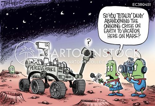 Nasa's Perseverance Cartoons and Comics - funny pictures from CartoonStock