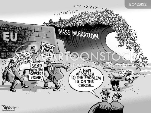 Refugee Solution Cartoons and Comics - funny pictures from CartoonStock