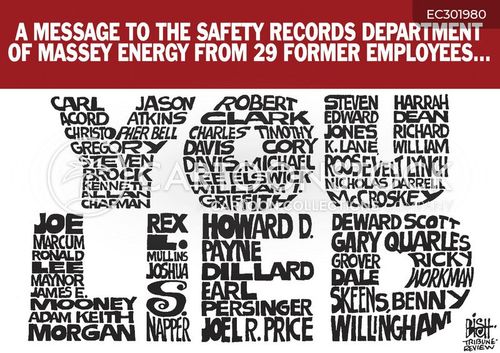 Massey Energy Cartoons and Comics - funny pictures from CartoonStock