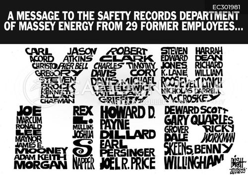Massey Energy Cartoons and Comics - funny pictures from CartoonStock