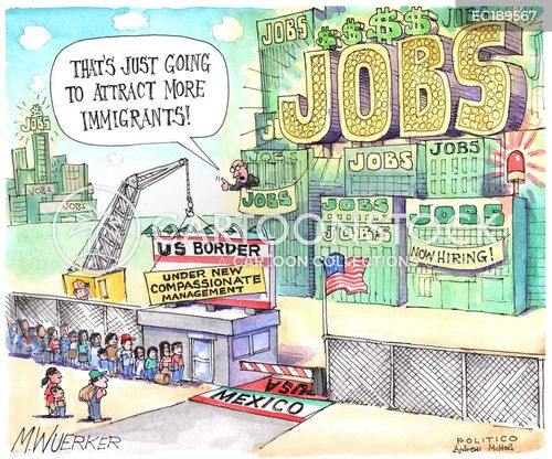 Immigrants And Jobs Cartoons and Comics - funny pictures from CartoonStock
