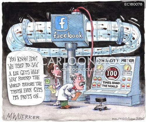 Facebook Rumors Cartoons and Comics - funny pictures from CartoonStock