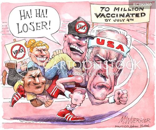 Vaccination Goals Cartoons and Comics - funny pictures from CartoonStock