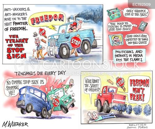 Stop Sign Cartoons and Comics - funny pictures from CartoonStock