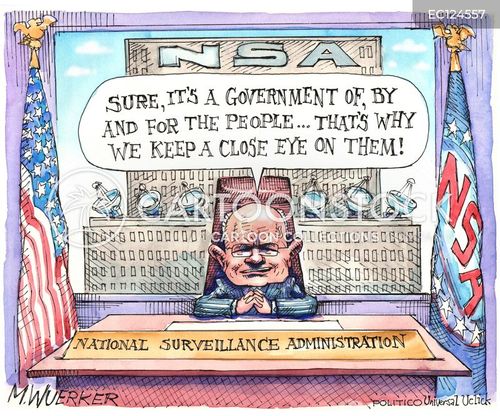 Nsa Logo Laughing Cartoons and Comics - funny pictures from CartoonStock