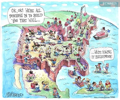 Border Wall Fundraising Scheme Cartoons and Comics - funny pictures ...