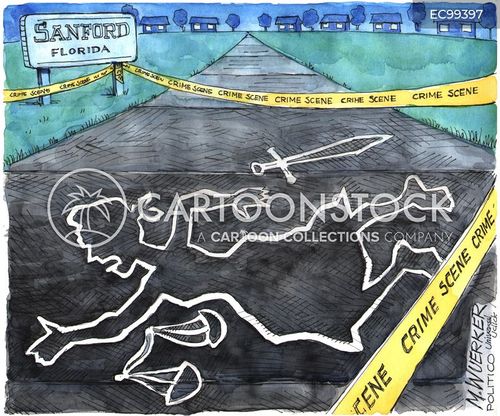 Crime Scene Cartoons and Comics - funny pictures from CartoonStock