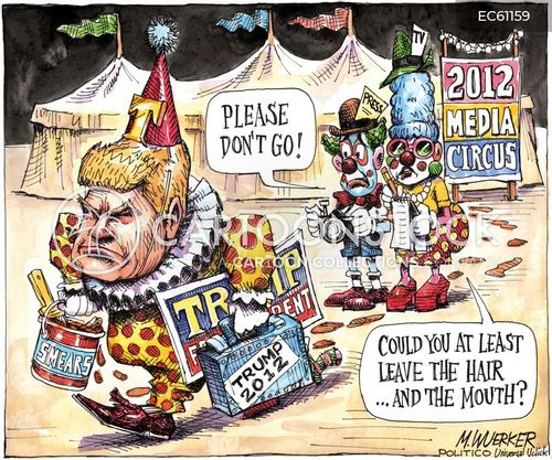 Trump Smears Cartoons and Comics - funny pictures from CartoonStock