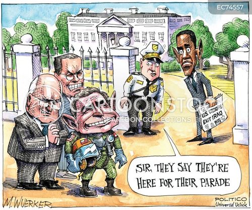 Troop Parade Cartoons and Comics - funny pictures from CartoonStock