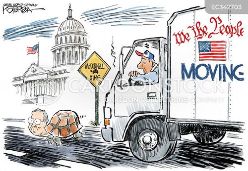 Mcconnell Crossing Cartoons and Comics - funny pictures from CartoonStock