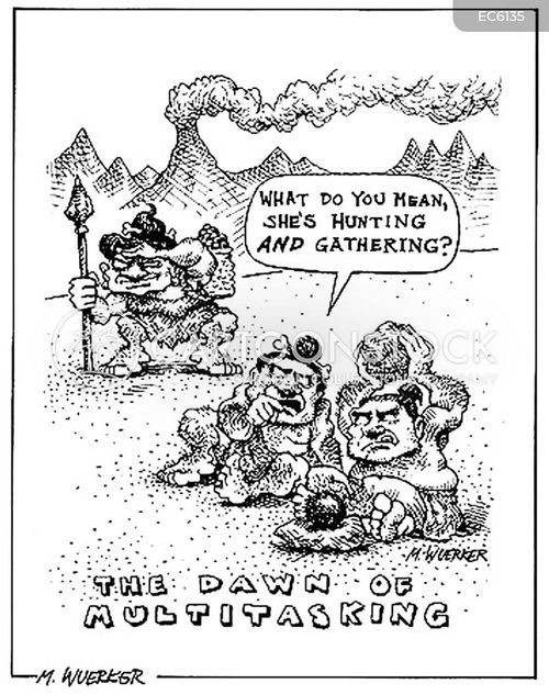 Multi-tasking Woman Cartoons and Comics - funny pictures from CartoonStock