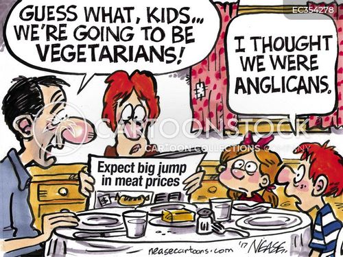 Meat Consumption Cartoons and Comics - funny pictures from CartoonStock