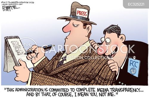 Media Transparency Cartoons and Comics - funny pictures from CartoonStock