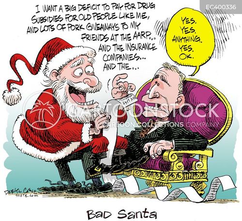 Bad Santa Cartoons and Comics - funny pictures from CartoonStock