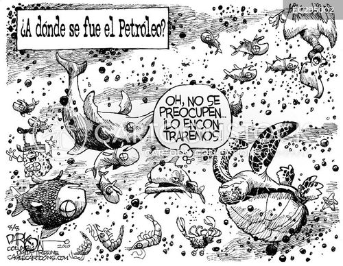 Oil Disaster Cartoons and Comics - funny pictures from CartoonStock