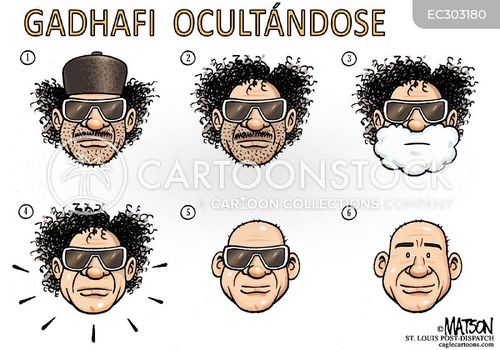 Moammar Al Gadhafi Cartoons and Comics - funny pictures from CartoonStock